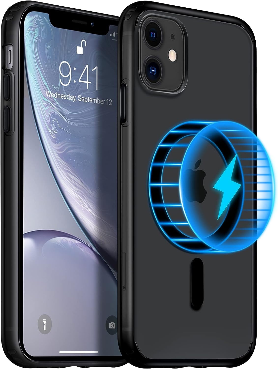 for iPhone 11 Magnetic Case, Built in Magnets Compatible with MagSafe ...