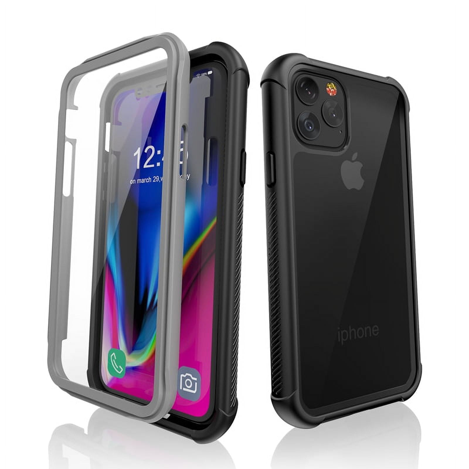 iPhone 11 Pro 5.8" Case Built-in Screen Protector, Allytech Heavy Duty ...