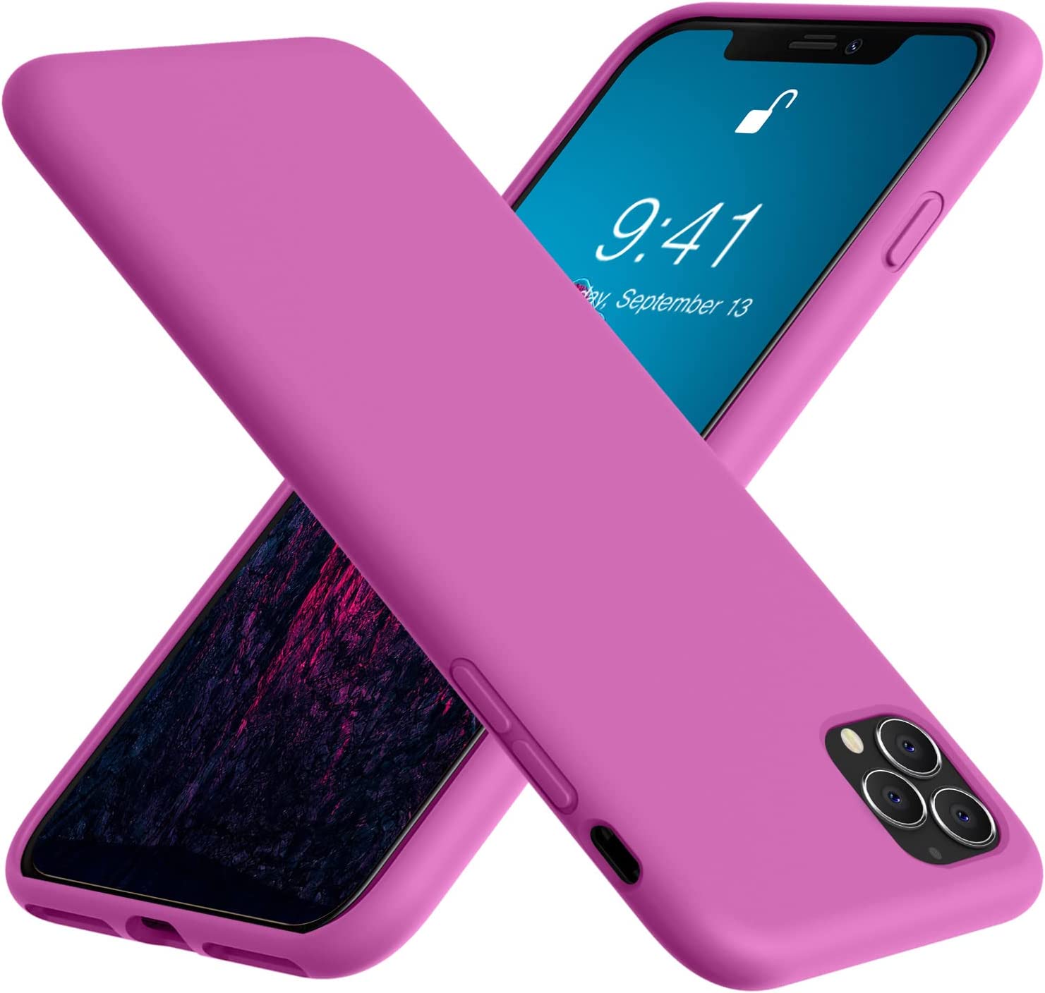 for iPhone 11 Pro Case, Soft Liquid Silicone Slim Rubber Full Body ...