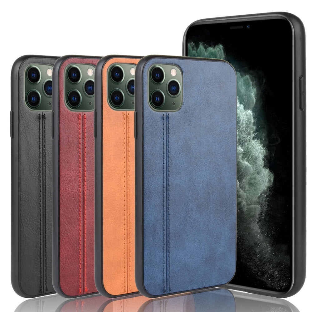 iPhone 11 Pro MAX Case, Vintage PU Leather Soft Cover Bumper Hard PC ...