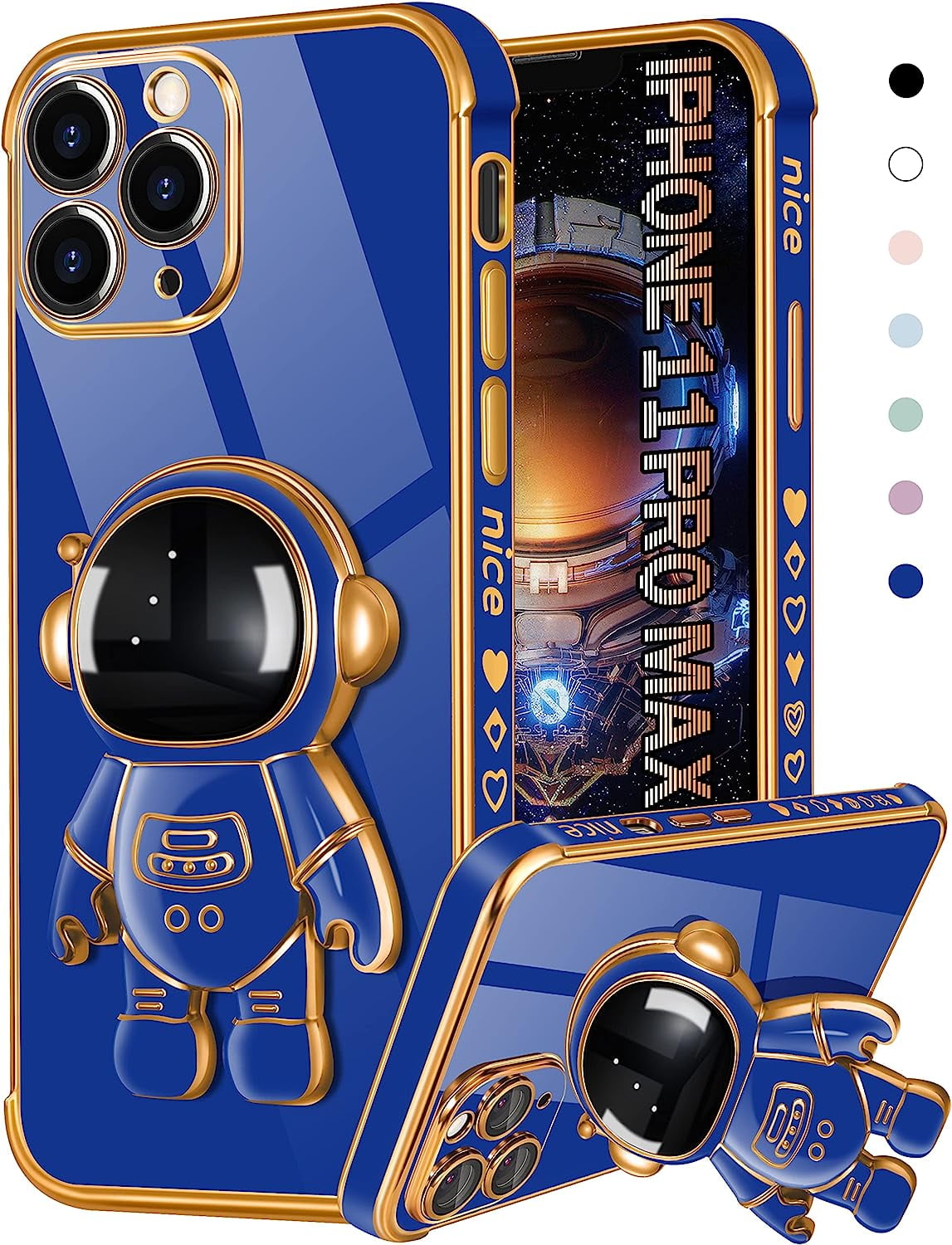 for iPhone 11 Pro Max Case Astronaut Cute for Women Girls Girly Unique ...