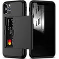 iPhone 11 Pro Max Case with Card Holder Heavy Duty Protective Dual ...