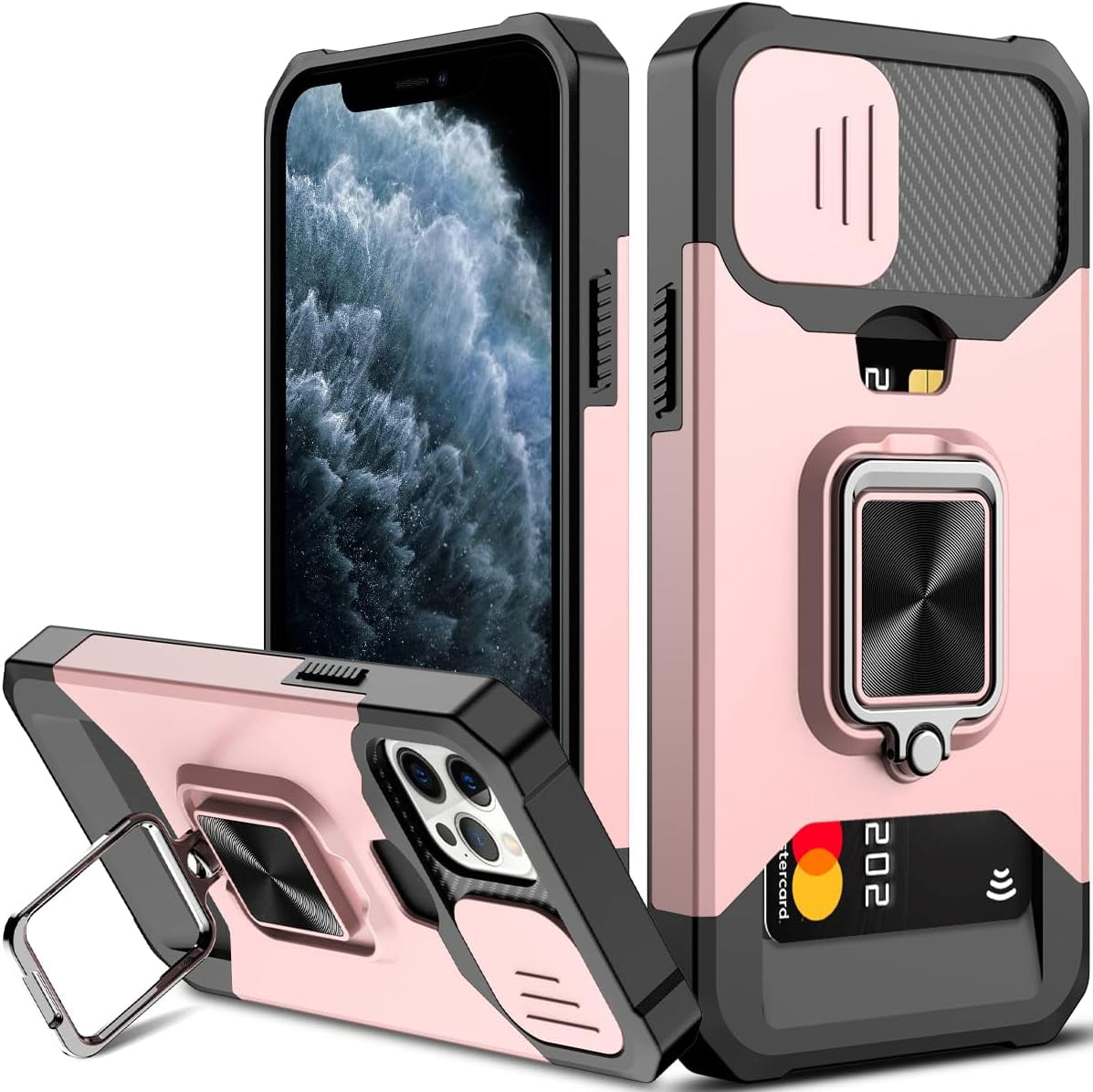 iPhone 11 Pro Max Case: Sliding Camera Cover, Card Holder, Heavy Duty ...
