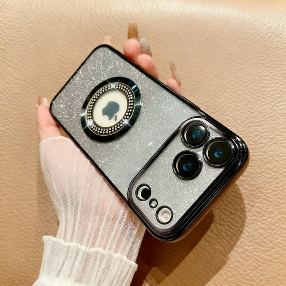 for iPhone 11 Pro Max Magnetic Glitter Case, Compatible with Mag-Safe ...