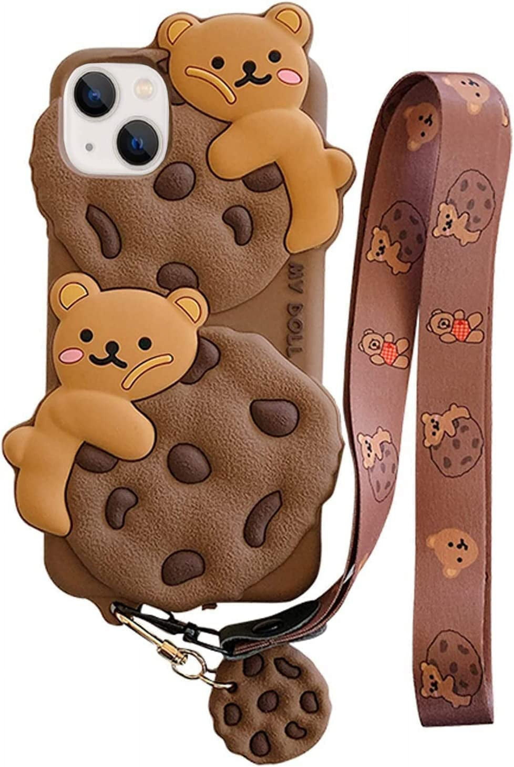 for iPhone 12/12 Pro Case Cookie Bear Kawaii Phone Cases,Cute iPhone 12 ...