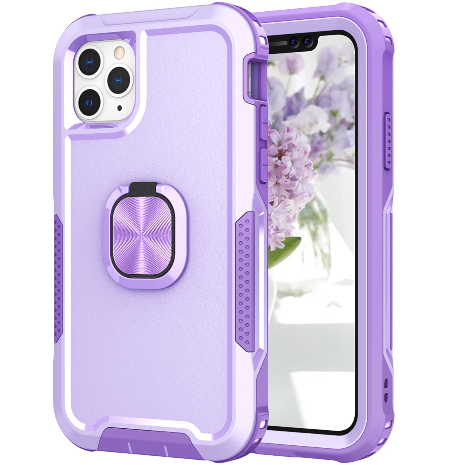 for iPhone 12/12 Pro Case, Rugged Shockproof Heavy Duty Soft TPU Rubber ...