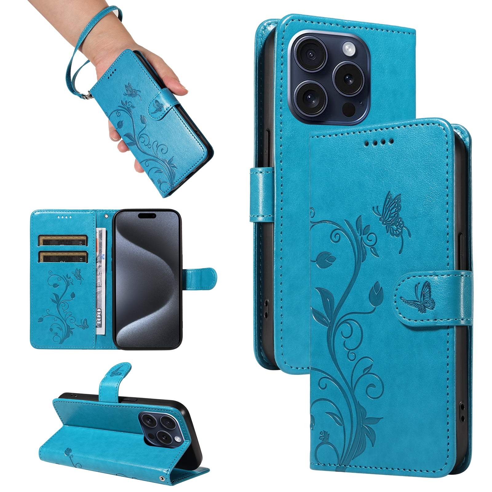 iPhone 12/ iPhone 12 Pro Case Wallet with Cards Holder,Allytech Stylish ...