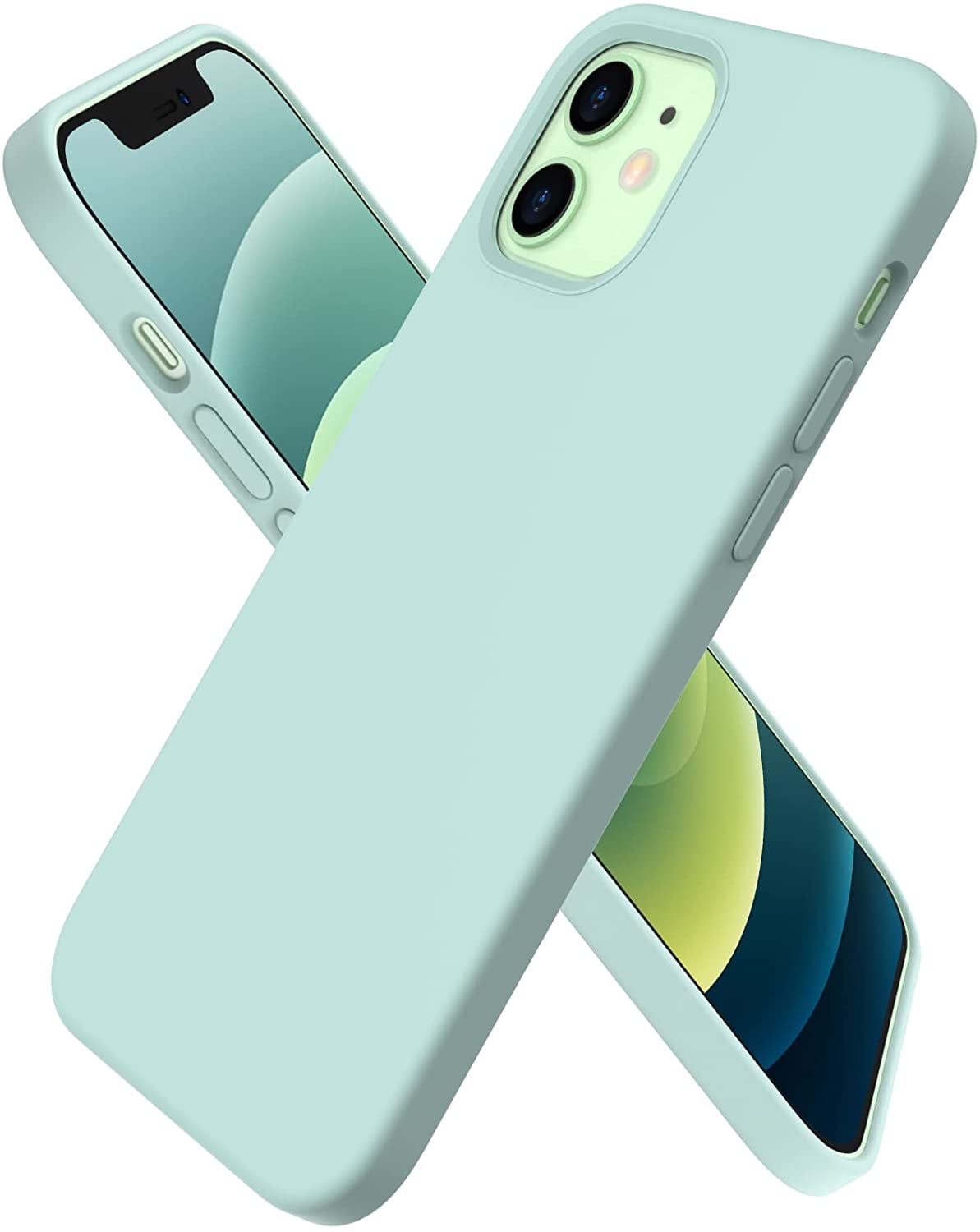 iPhone 12/12 Pro Silicone Slim Cell Phone Case, Mint Green, 1 Count ...