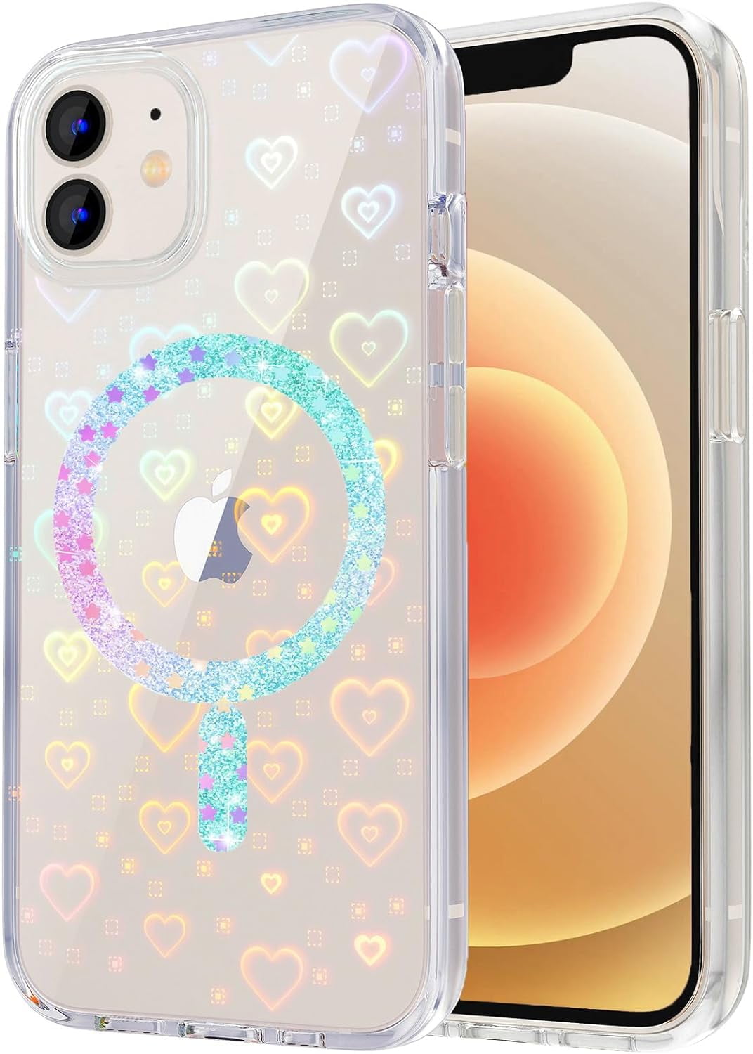 for iPhone 12 Case Compatible MagSafe, iPhone 12 Pro Case, Clear ...