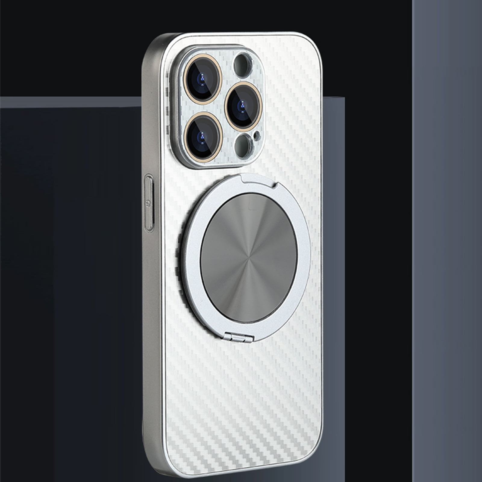 for iPhone 12 Case with Magnetic Invisible Ring Stand [Full Camera Lens ...