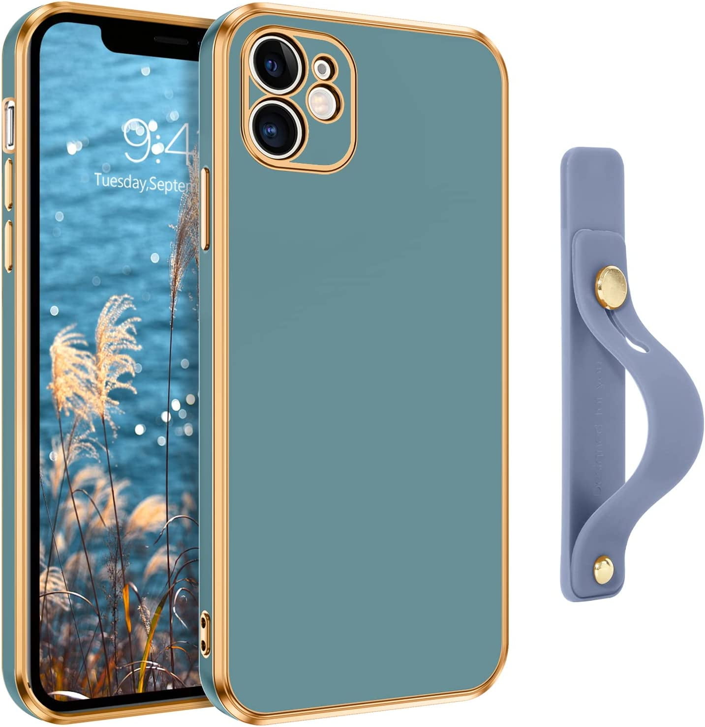 iPhone 12 Case, iPhone 12 Phone Case, Slim Fit Soft TPU with Adjustable ...