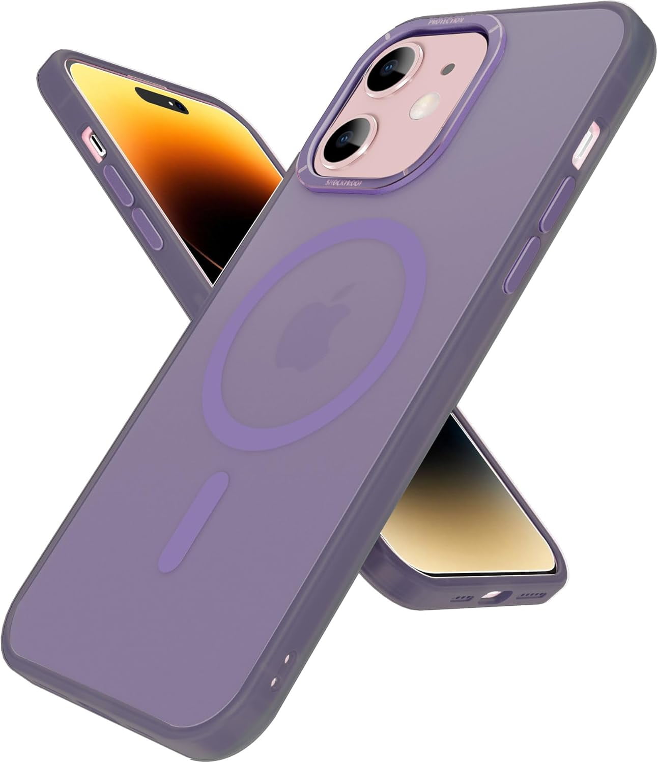 for iPhone 12 Case/iPhone 12 Pro Case, [Strong Magnetic Attraction ...