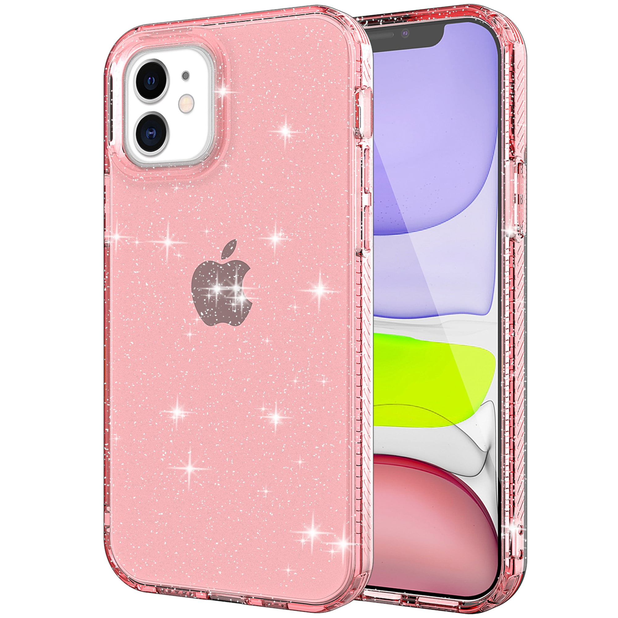iPhone 12 Clear Case, iPhone 12 Pro Case, Dteck Bling Glitter ...