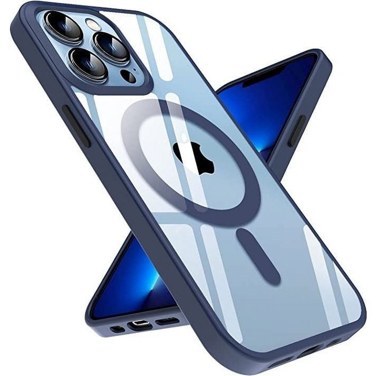 Entronix Magnetic Back Cover Cell Phone Case for Apple iPhone 12, Navy ...