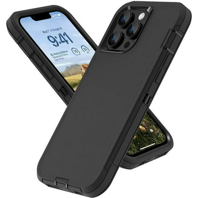 iPhone 12 Heavy Duty Case {Shock Proof Case with 3 Layer Rubber ...