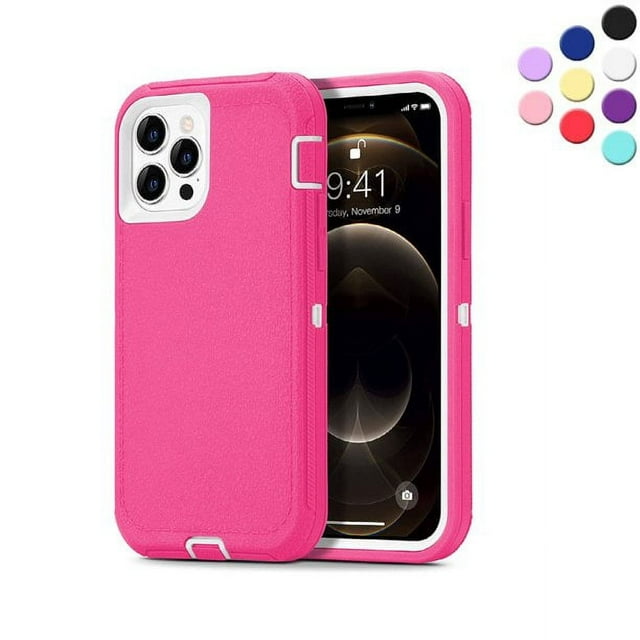 iPhone 12 Heavy Duty Case {Shock Proof Case with 3 Layer Rubber ...