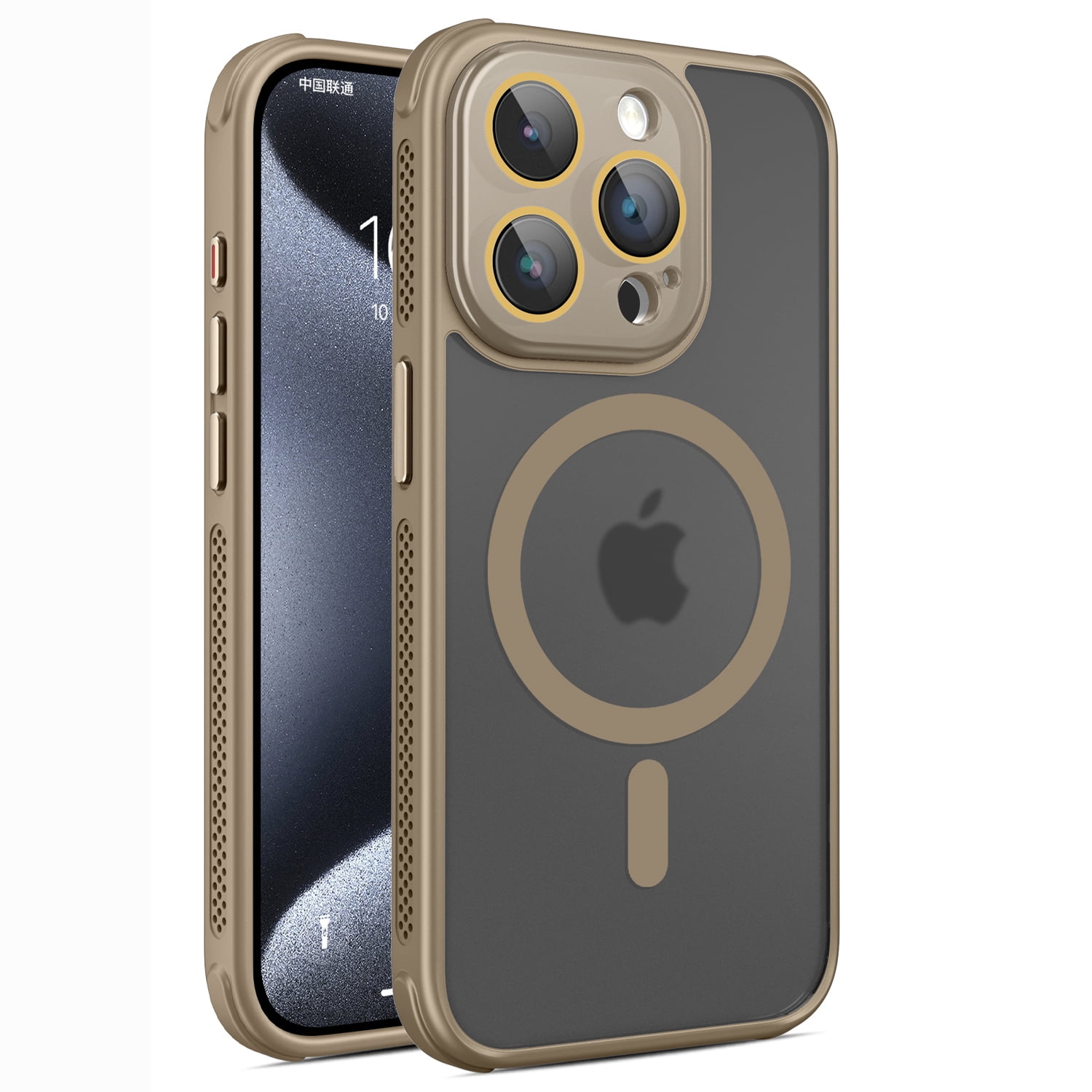 for iPhone 12 Magnetic Case, Translucent Skin-Feel Phone Cover with ...