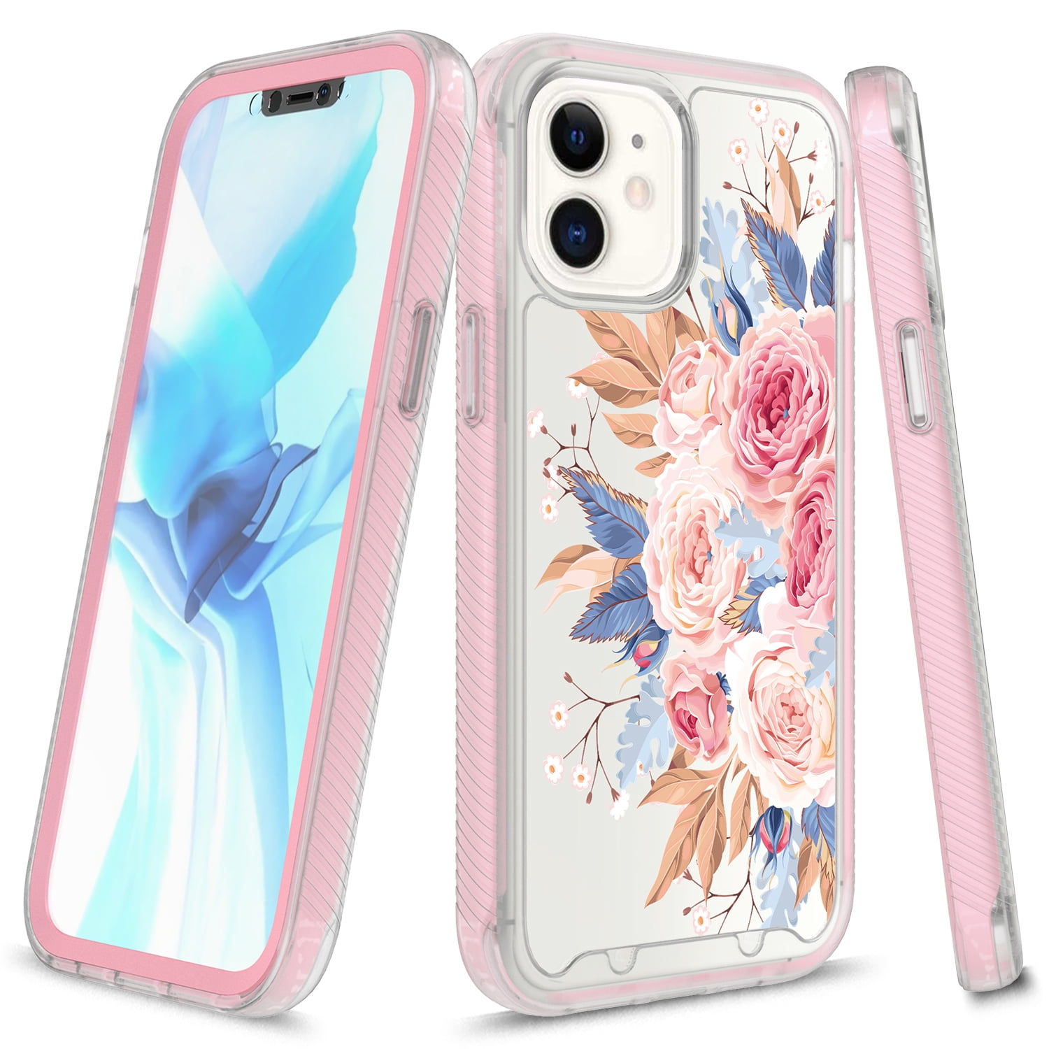 iPhone 12 Mini Case (5.4"), Rosebono Graphic Design Shockproof Impact ...