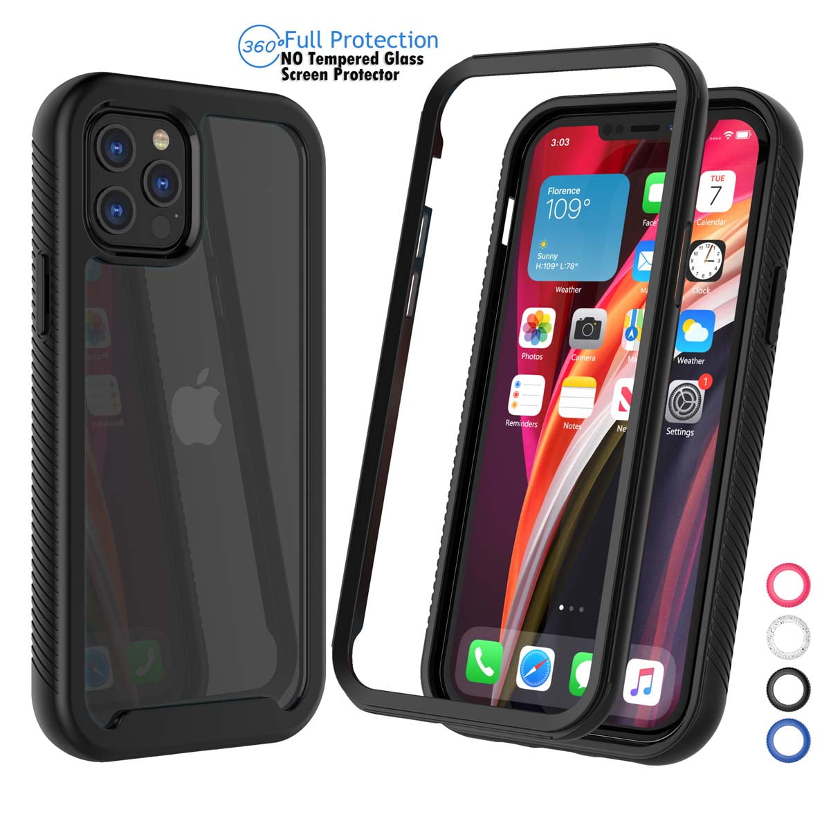 iPhone 12 Mini Case, Phone Case for 2020 iPhone 12 Mini, Njjex Hard ...