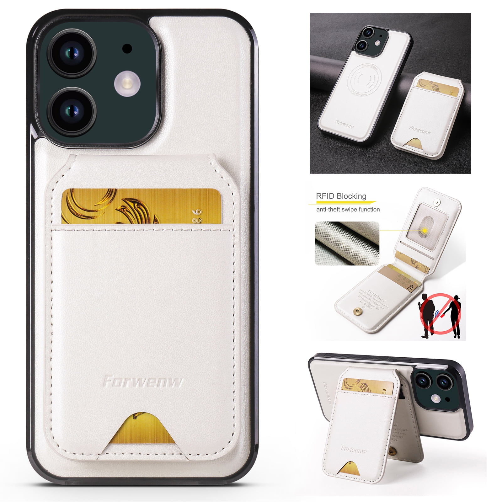 for iPhone 12 Mini Case Wallet with Card Holder for Women Men ...