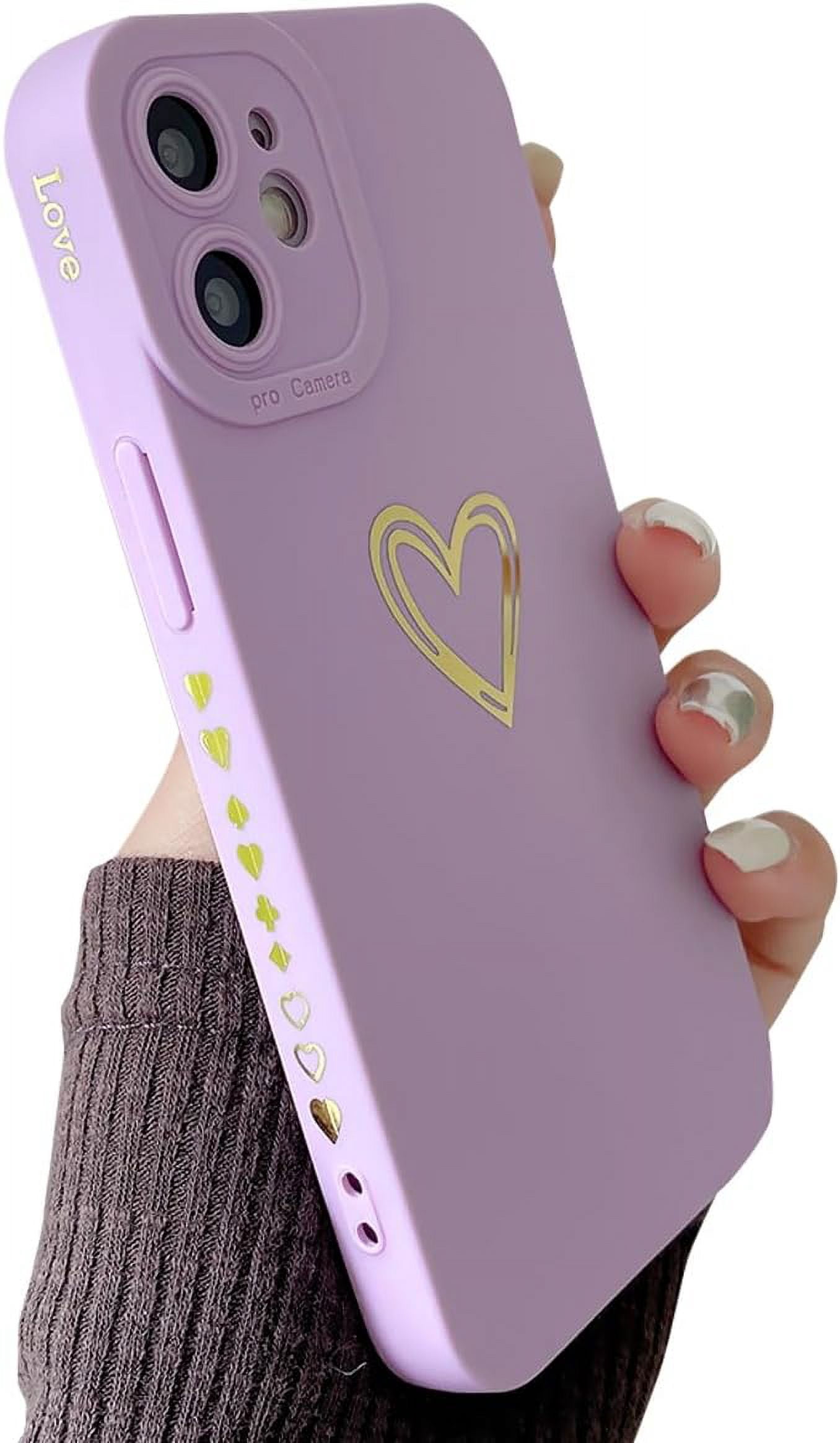 iPhone 12 Mini Case for Girls,Cute Phone Cases Women Heart Pattern Soft ...