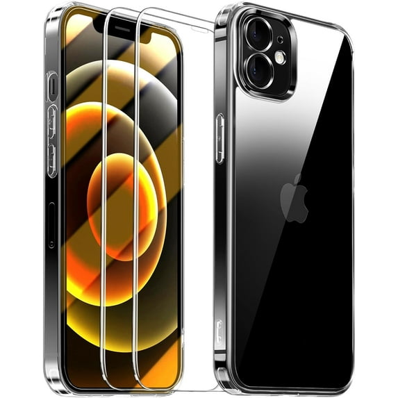 for iPhone 12 Mini Case，with 2 Screen Protector，Full Camera Protection ...