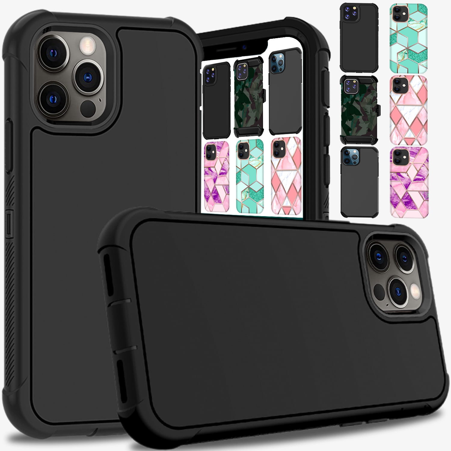 iPhone 12 PRO Max 6.7" 2020 A2342 A2410 A2412 A2411 Rugged Shock ...