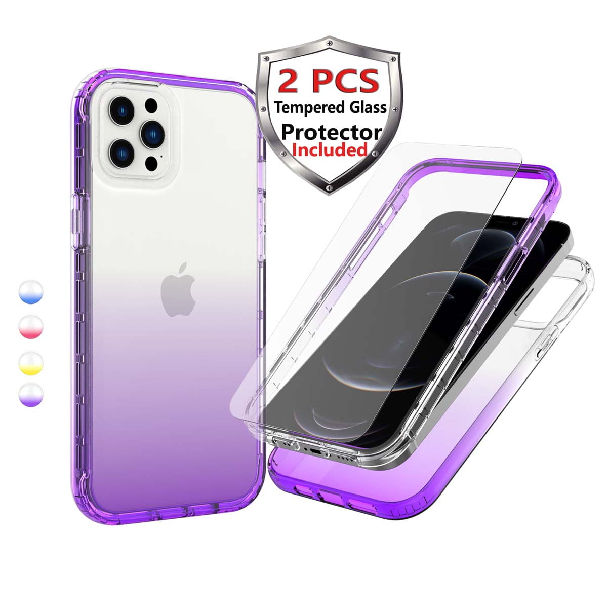 iPhone 12 Pro / iPhone 12 Case Clear, Njjex [2-Pack] for Apple iPhone ...