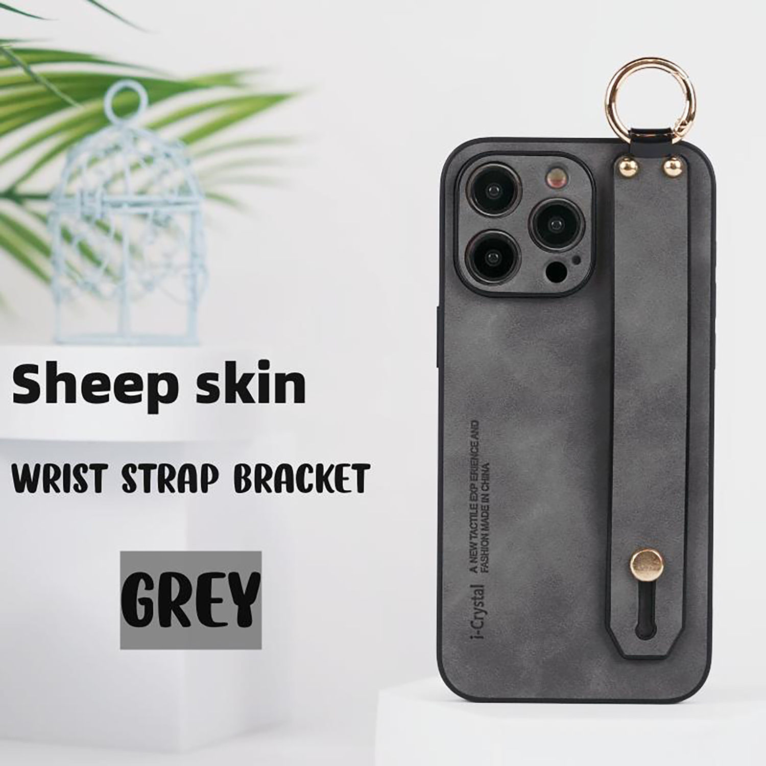 iPhone 12 Pro Case Cover, Allytech Vintage PU Leather Wristband Ring ...
