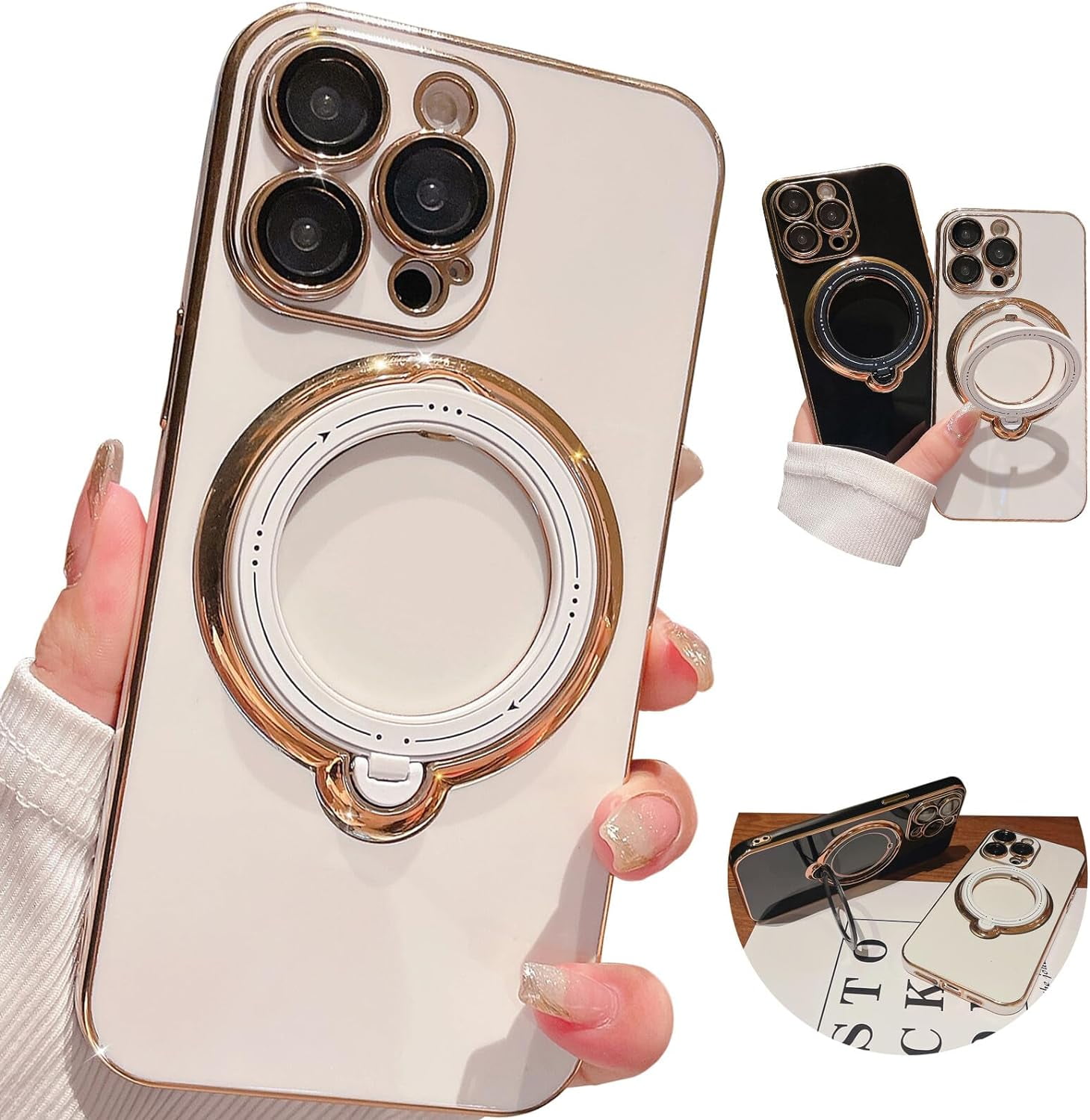 for iPhone 12 Pro Case MagSafe Stand, [Compatible with MagSafe& Full ...