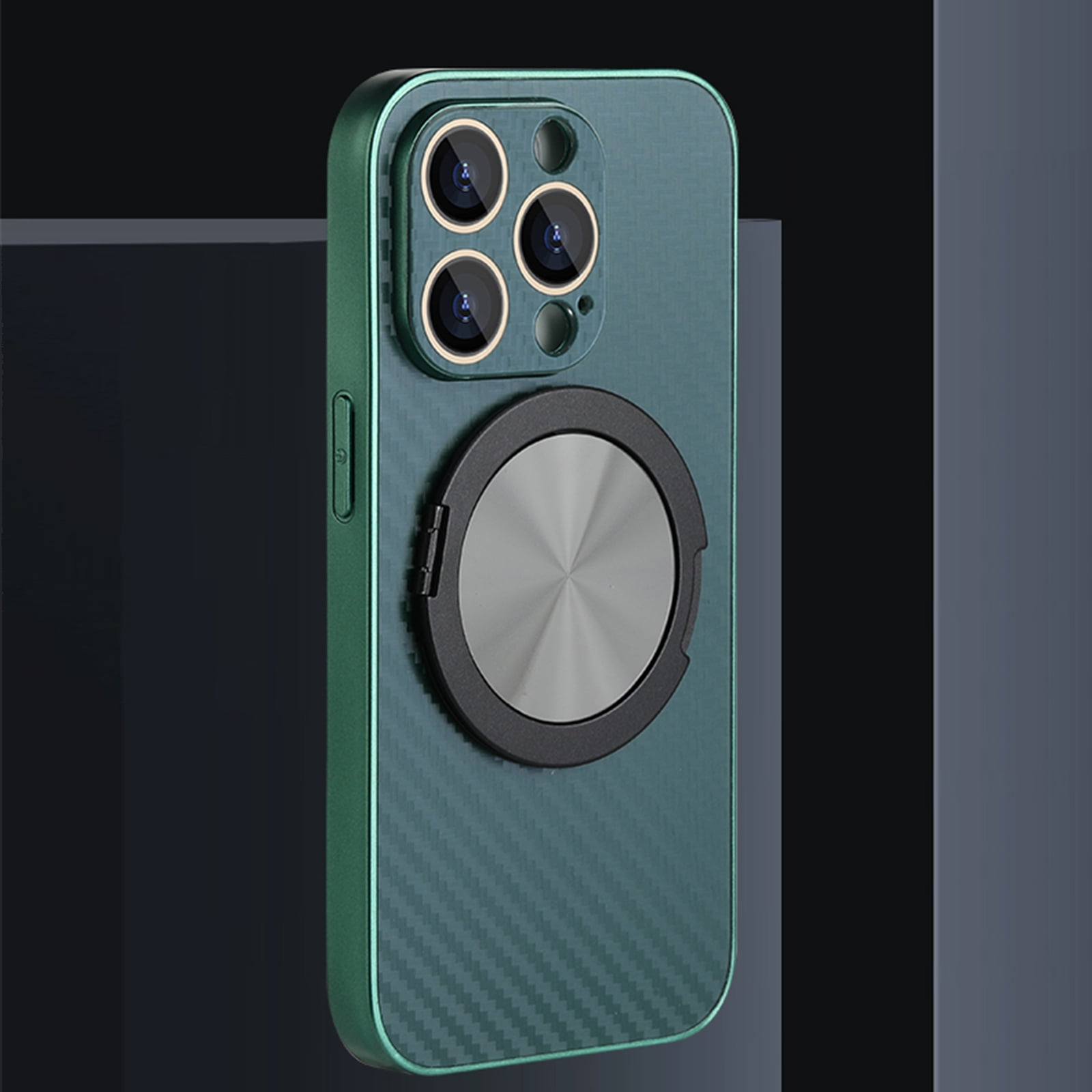 for iPhone 12 Pro Case with Magnetic Invisible Ring Stand [Full Camera ...