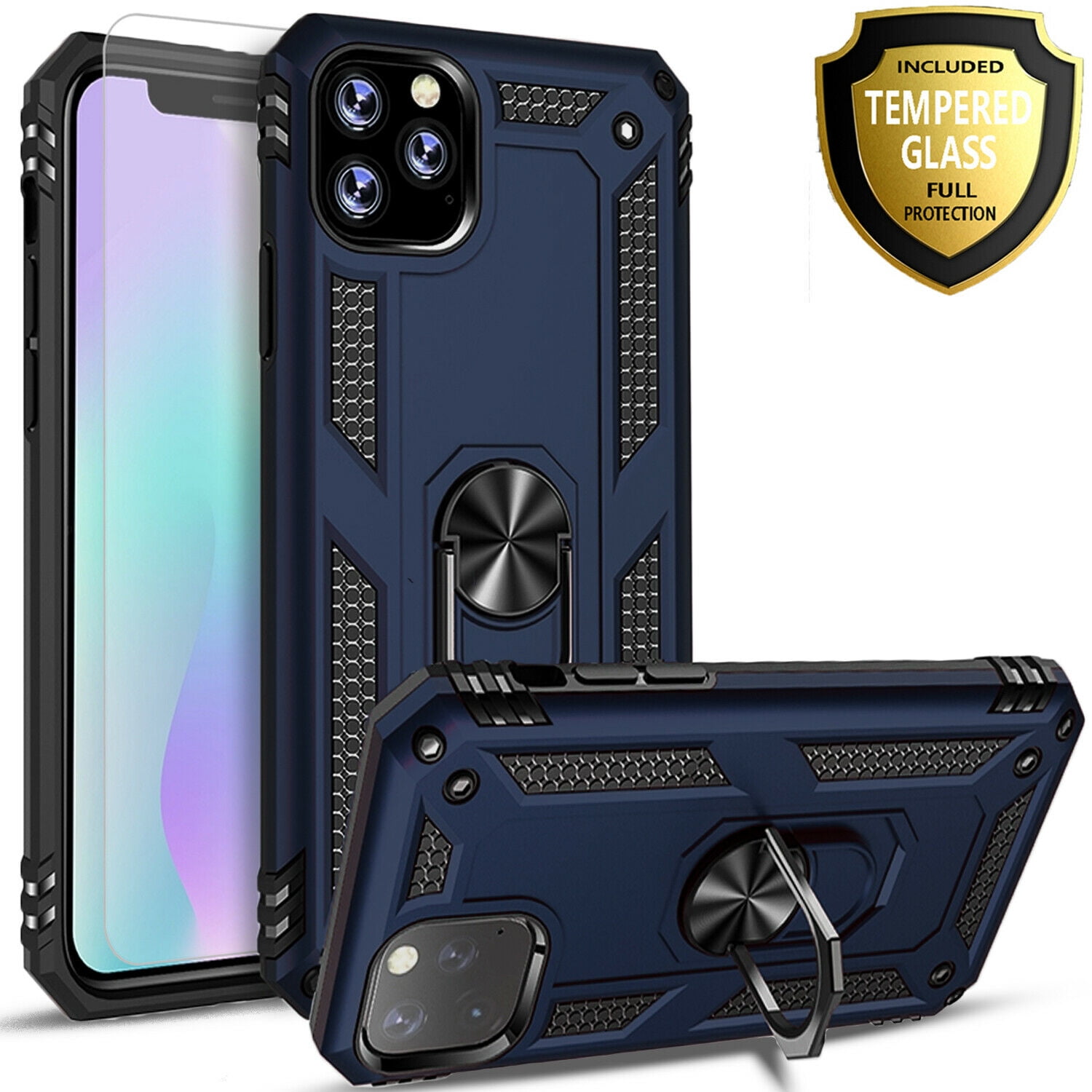 iPhone 12 Pro Case, With [Tempered Glass Screen Protector Included ...