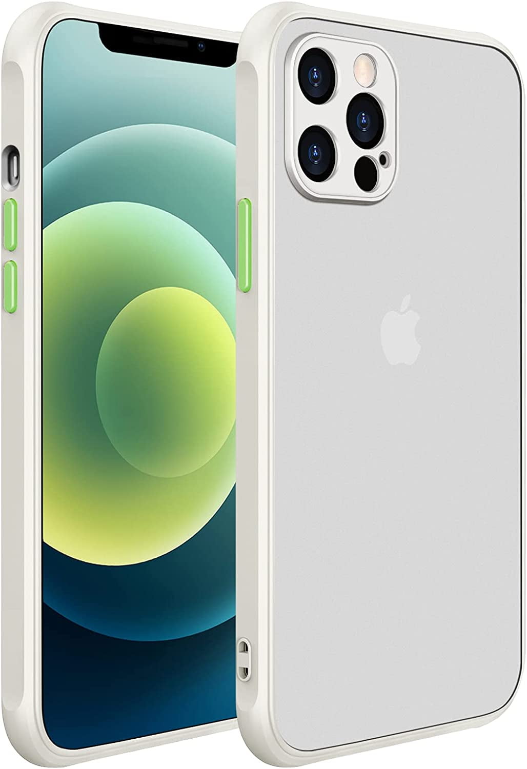 iPhone 12 Pro Max Case with Camera Lens Protector 6.7", Shockproof Full ...