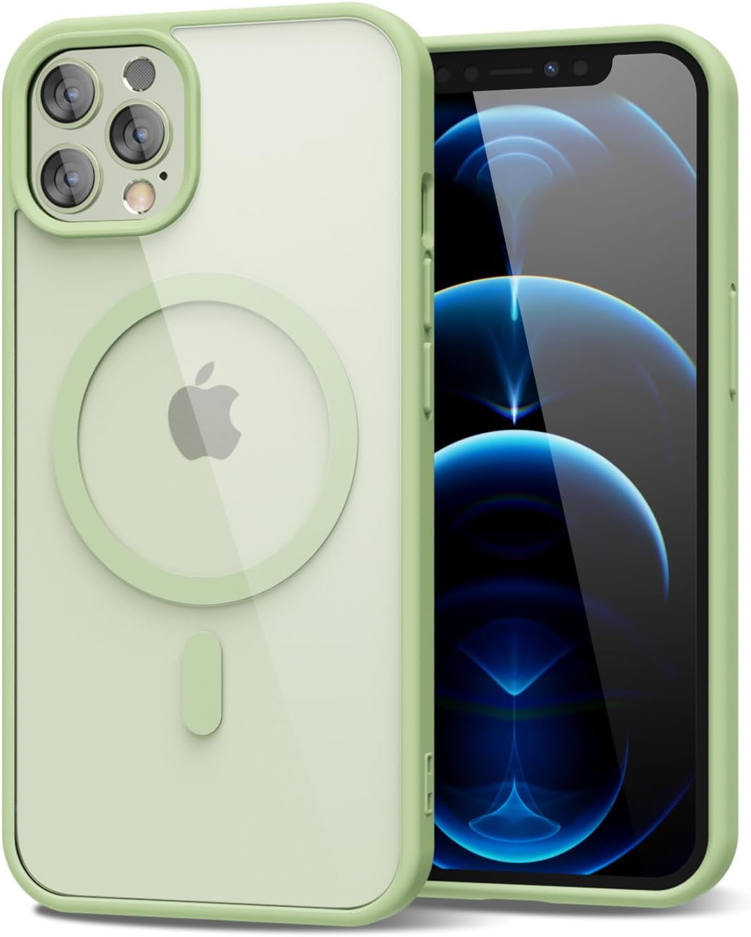 for iPhone 12 Pro Max Case Clear Magnetic Compatible with Magsafe, Thin ...