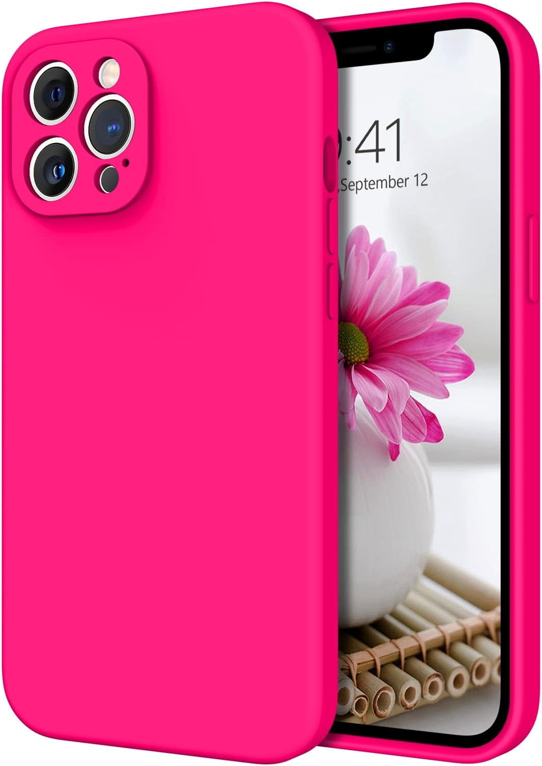 iPhone 12 Pro Max Case, iPhone 12 Pro Max Liquid Silicone Case with ...