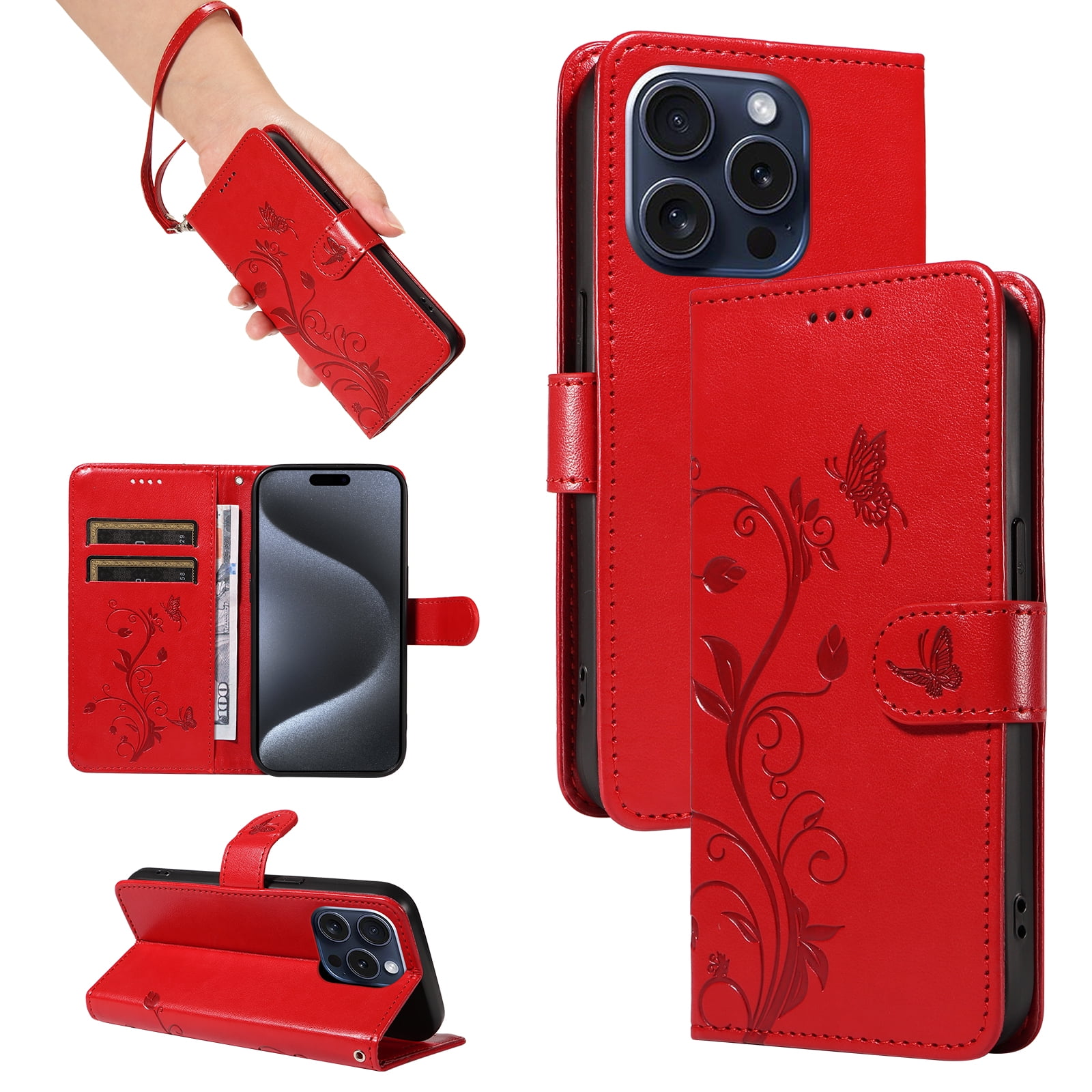 iPhone 12 Pro Max Case Wallet with Cards Holder,Allytech Stylish ...