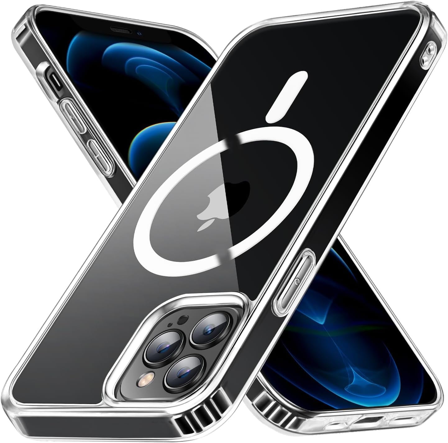 for iPhone 12 Pro Max Magnetic Case, Built in Magnets Compatible with ...