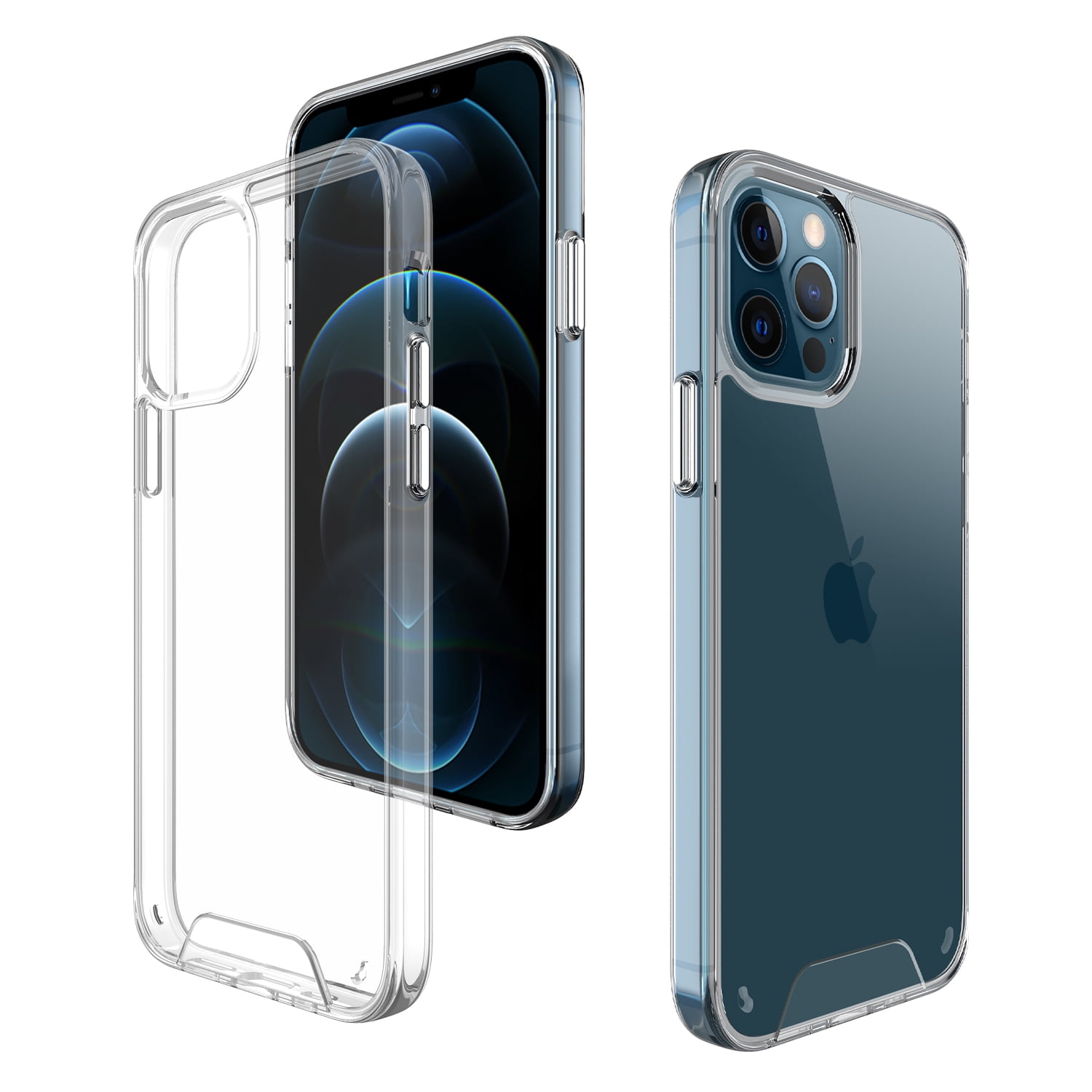 iPhone 12 Pro Max Phone Case, Slim Shock Resistant Transparent for ...