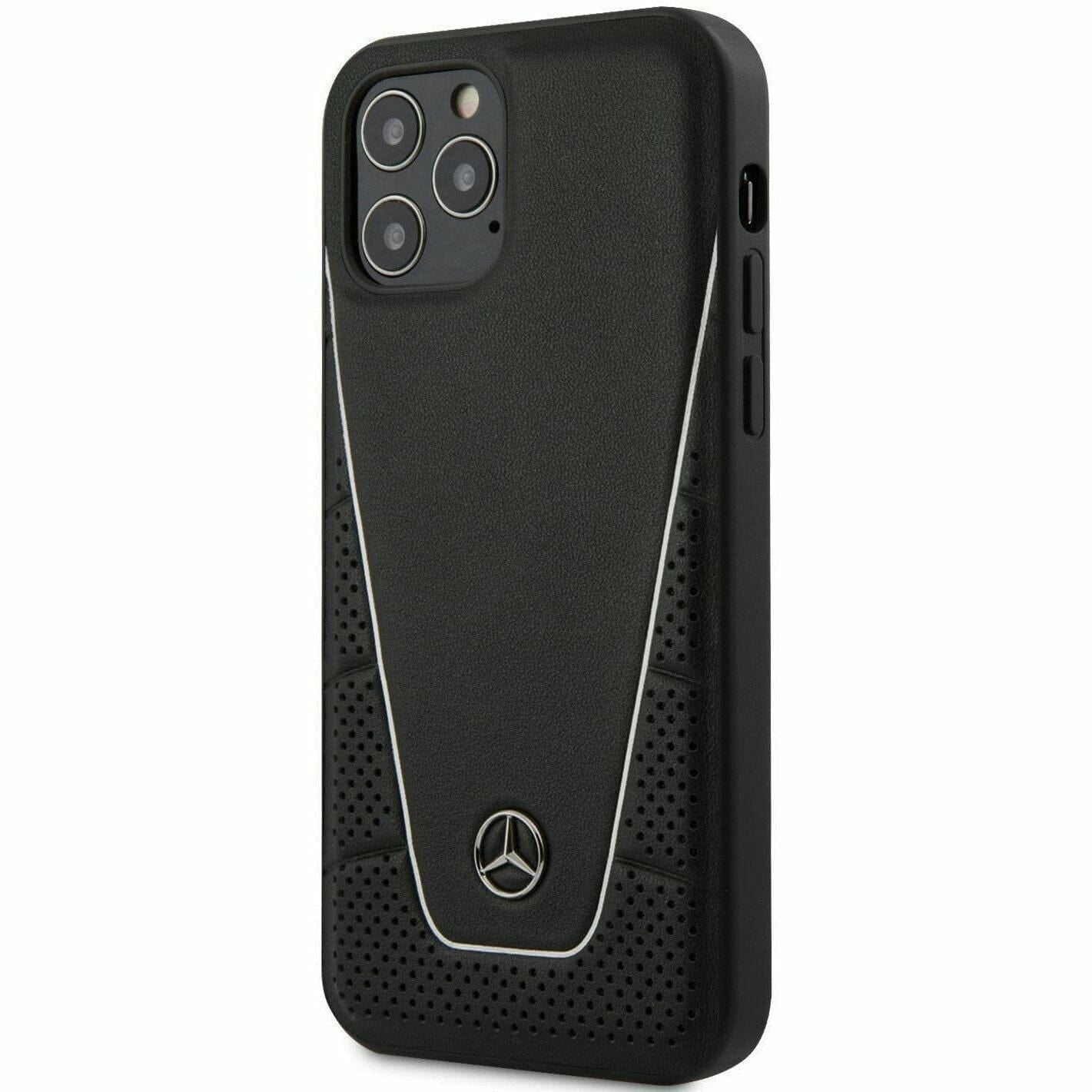 iPhone 12 Pro Max - Real Leather Black Perforated Urban Collection ...