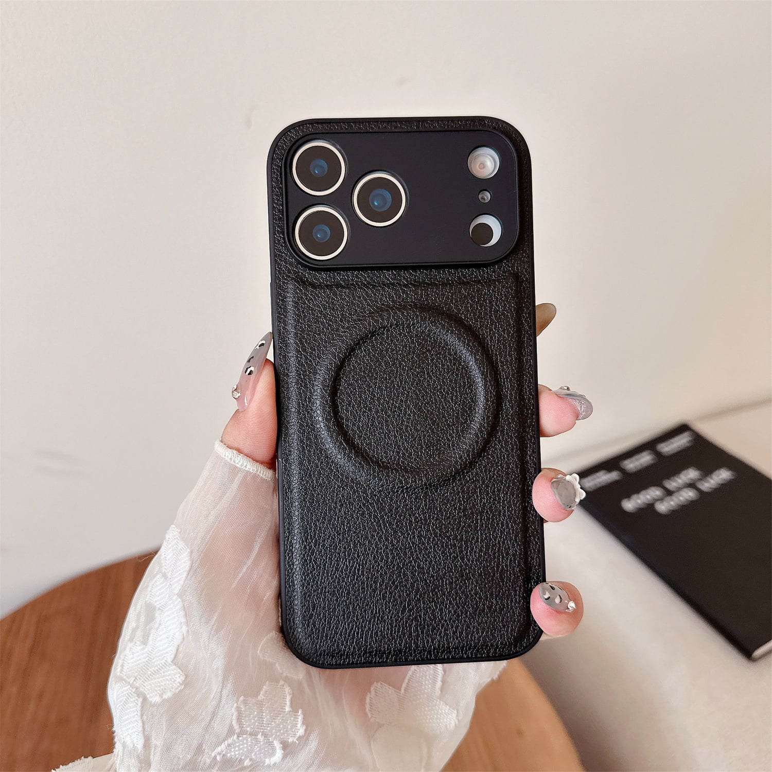 for iPhone 12 Pro TPU + PU Leather Case, Compatible with MagSafe ...