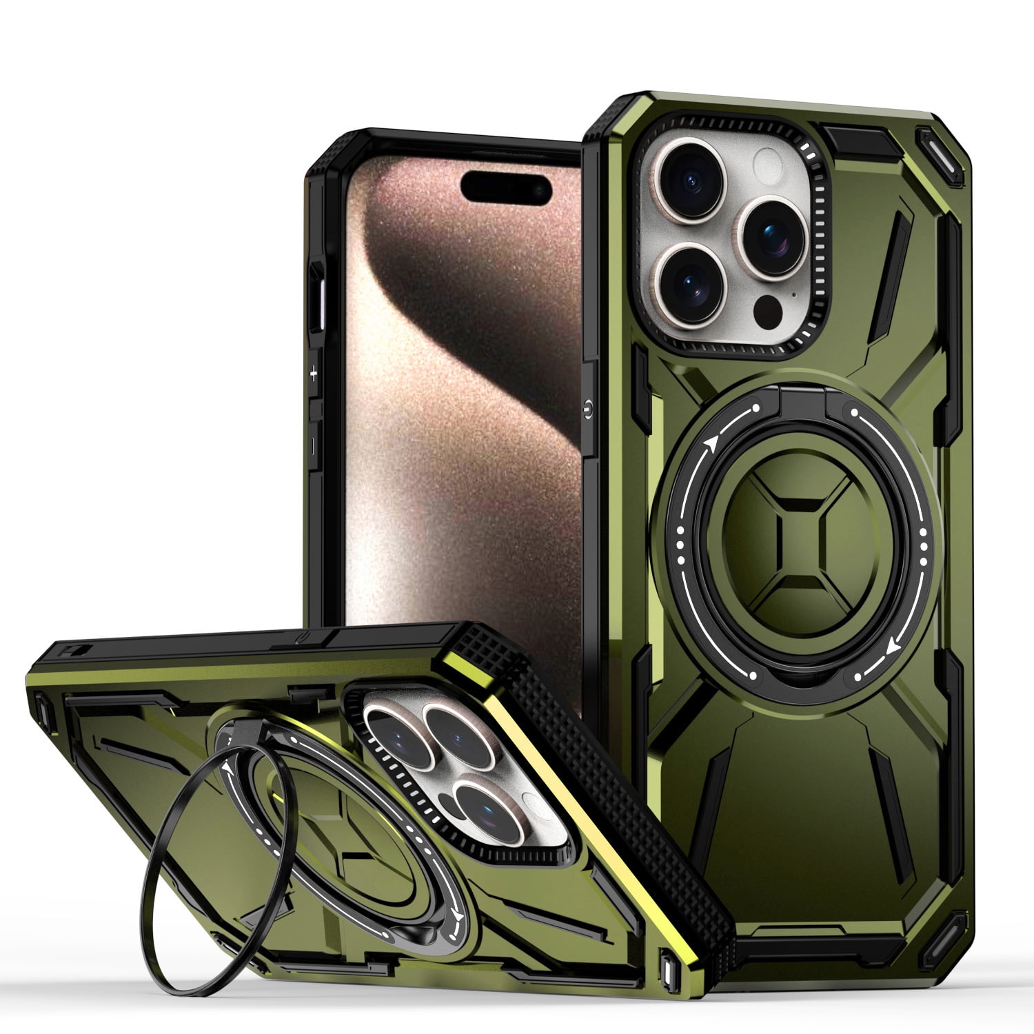 for iPhone 12 Pro / iPhone 12 6.1" Case with Stand [MagSafe Compatible ...