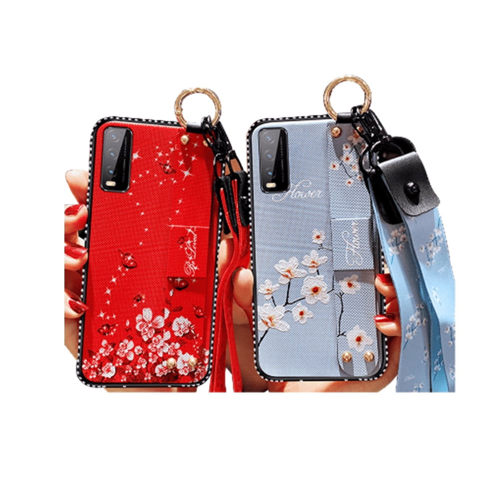 iPhone 12 Women Wrist Strap Phone Cases with a Special Gift Anti-Theft ...