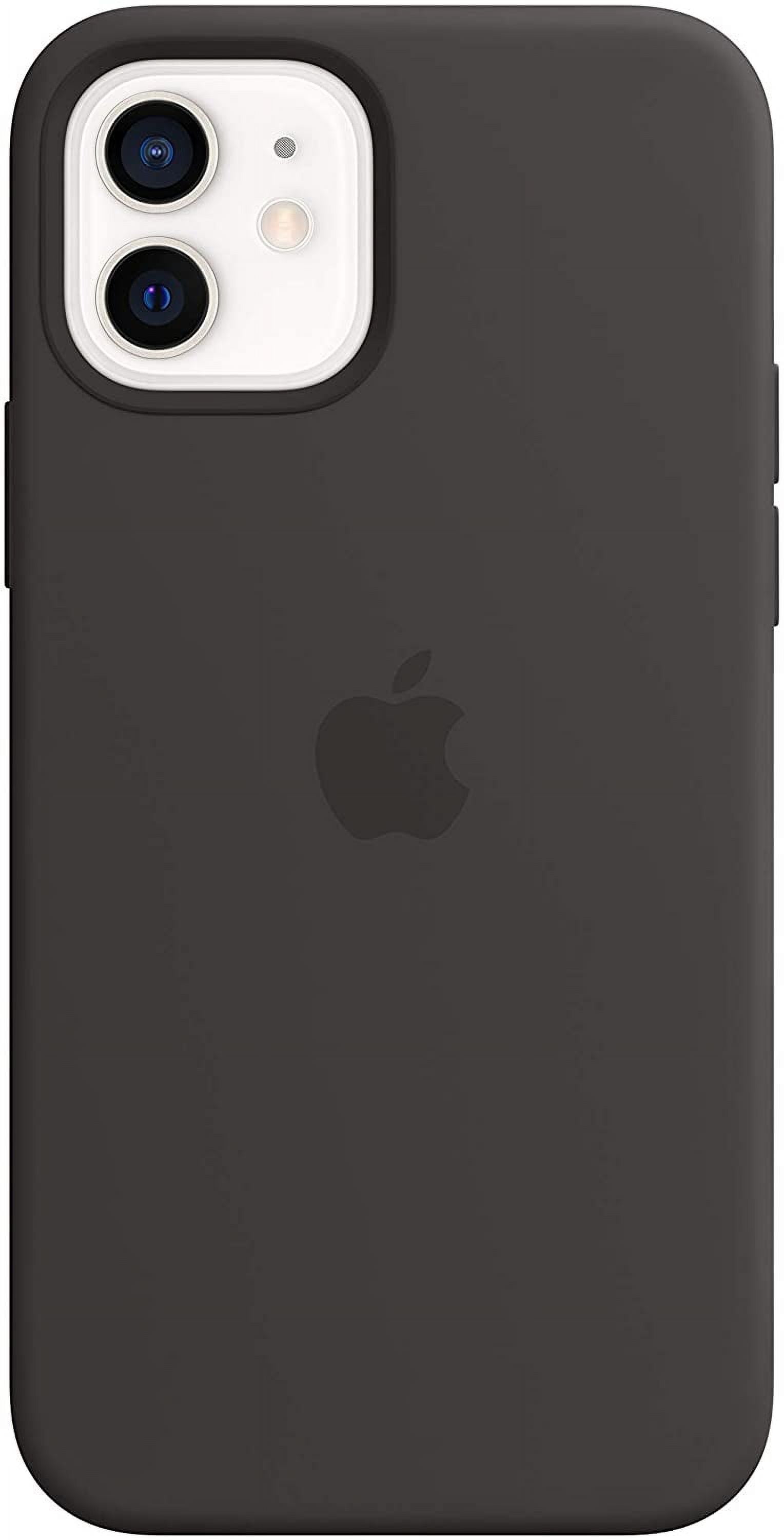 iPhone 12 and iPhone 12 Pro Silicone Case with MagSafe - Black ...