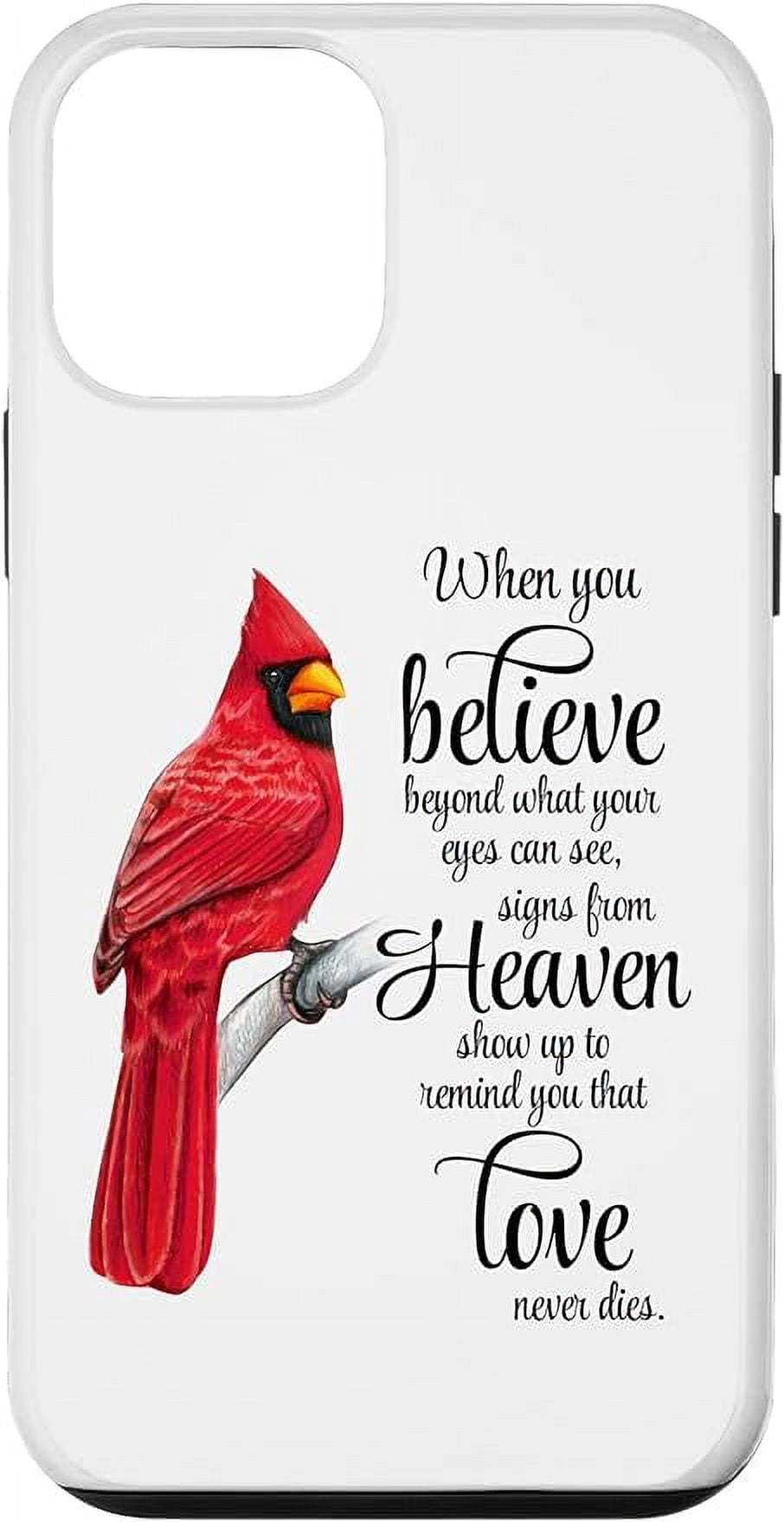iPhone 12 mini Cardinal Red Bird Sign from Heaven Angel Case - Walmart.com