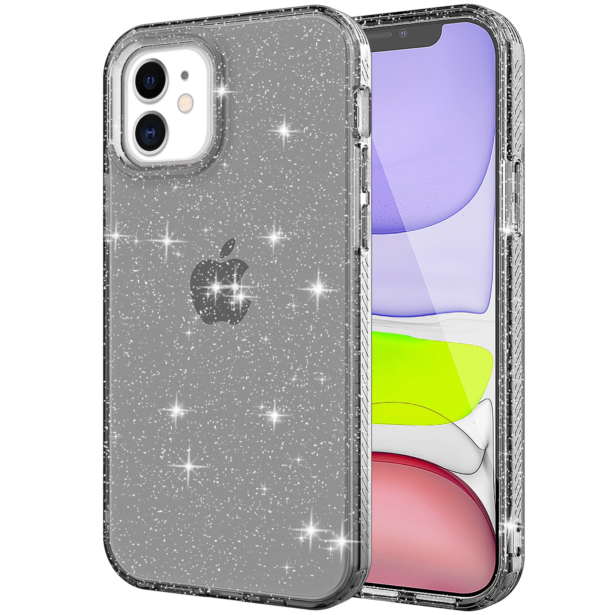 iPhone 12 mini Clear Case, Dteck Bling Glitter Transparent Clear Case ...