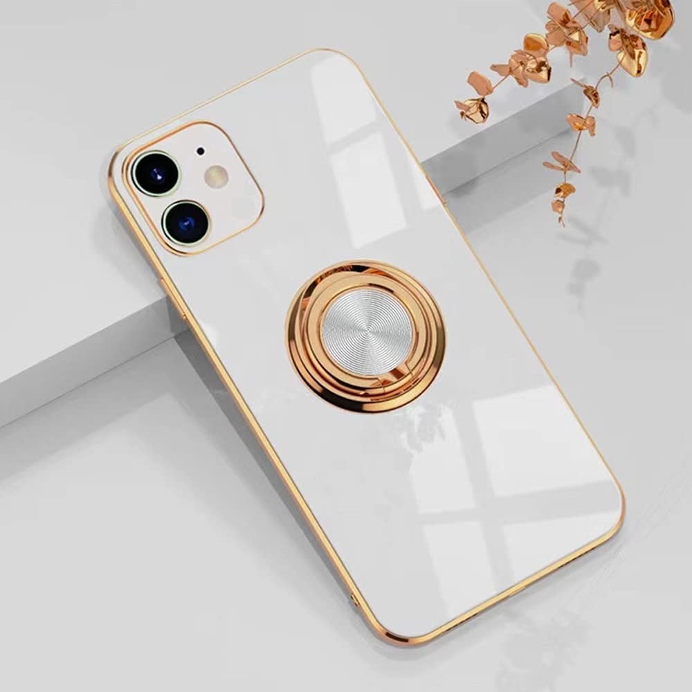 for iPhone 12 mini Ring Holder Case 360 Degree Rotation Kickstand Girly ...