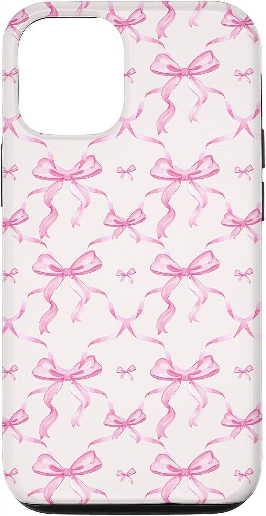 iPhone 13 Aesthetic Pink Ribbons and Bows in Watercolor Case - Walmart.com