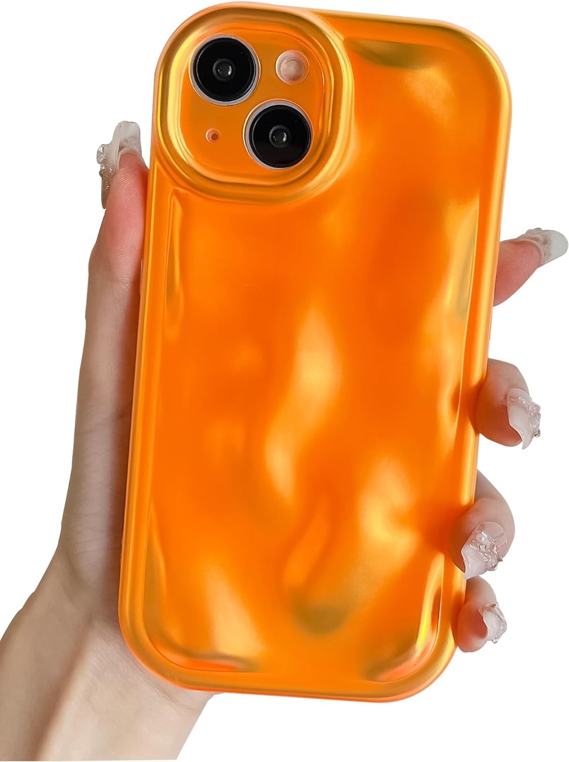for iPhone 13 Case, 3D Laser Water Ripple Pattern Wavy Shockproof Soft ...