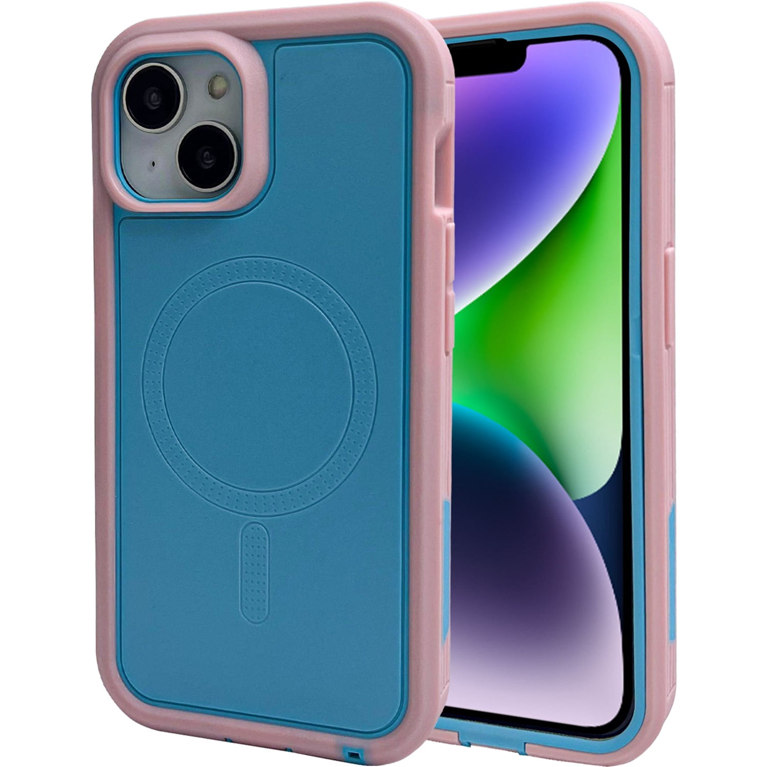 for iPhone 13 Case, Big Window Logo View Compatible with Magsafe ...