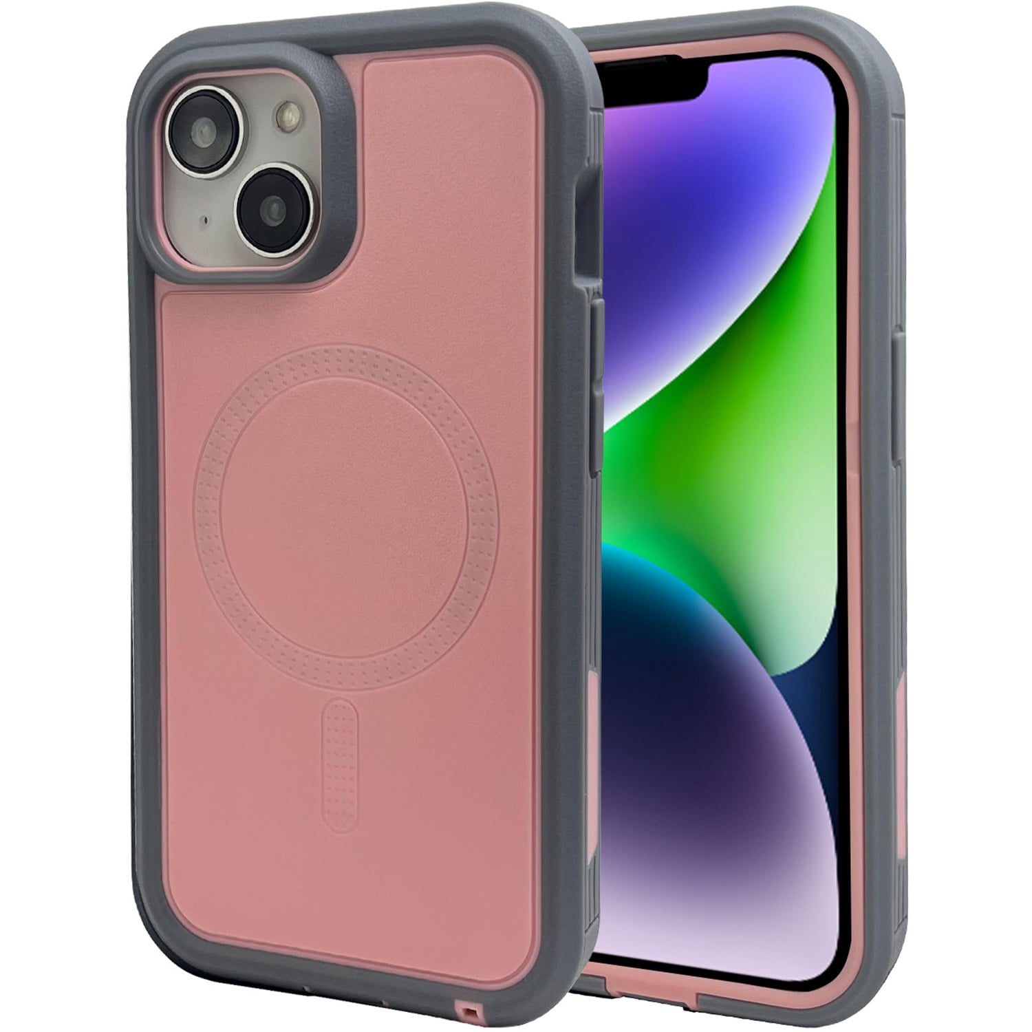 for iPhone 13 Case, Big Window Logo View Compatible with Magsafe ...